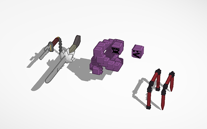 3D design Toji's equipment - Tinkercad