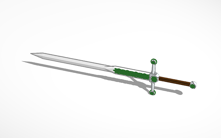 3D design Elven Great Sword - Orc Biter - Tinkercad