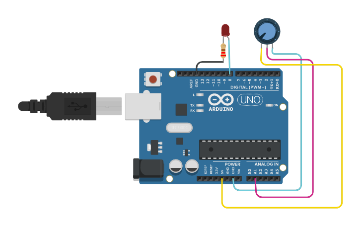 Circuit Design Pulse Width Modulation Rawan Tinkercad