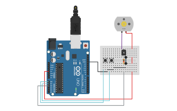 Circuit design Blender - Tinkercad