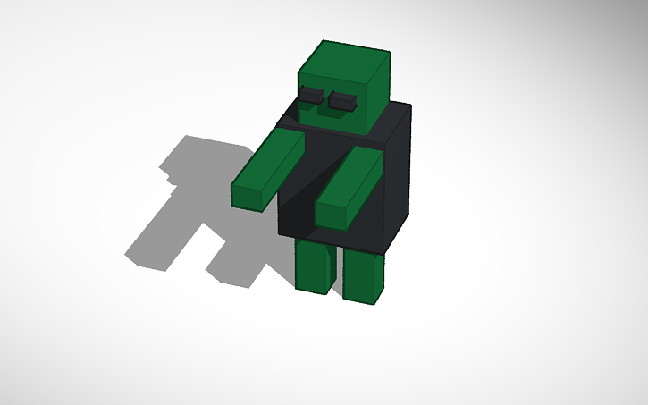 3D design minecraft zombie | Tinkercad