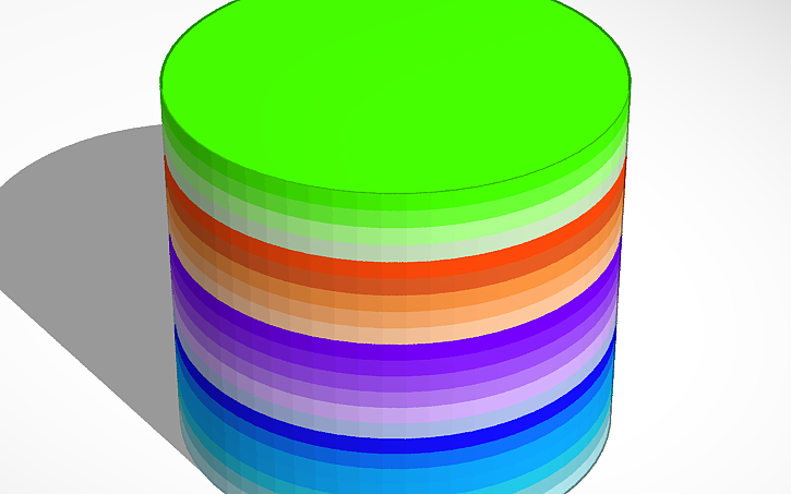 3d Design Gradient Cylinder Tinkercad