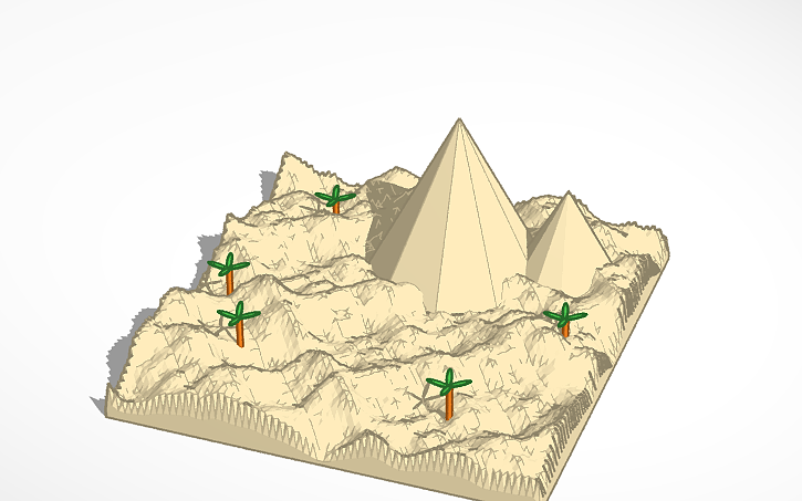 3D design Desert - Tinkercad