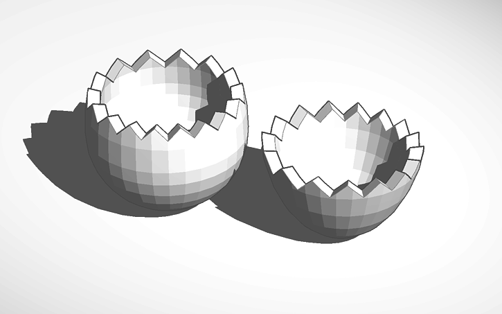 3D design Egg - Tinkercad