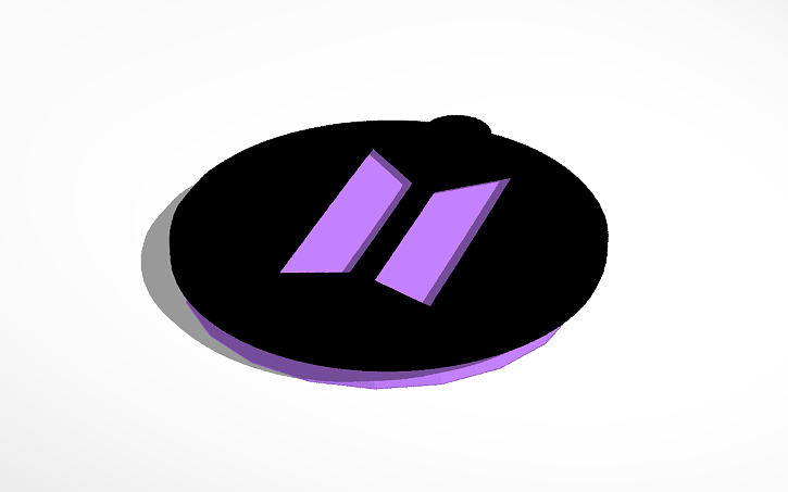 3D design logo bts - Tinkercad