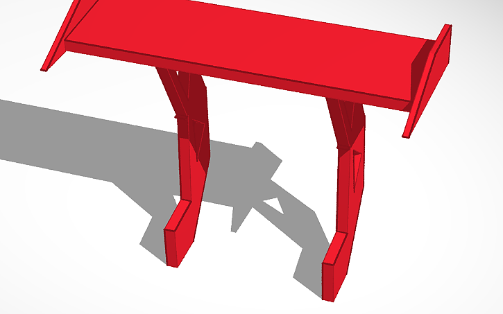 3D design spoiler 1 - Tinkercad