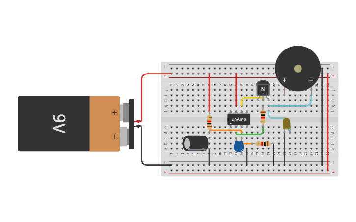 Circuit Design Mobile Detector Tinkercad