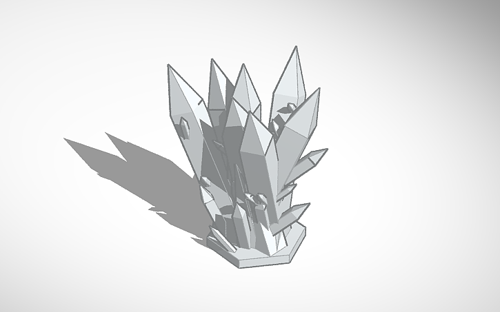 3D design Crystal Formation 1 - Tinkercad
