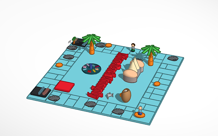 3D design Monopoly Board - Tinkercad