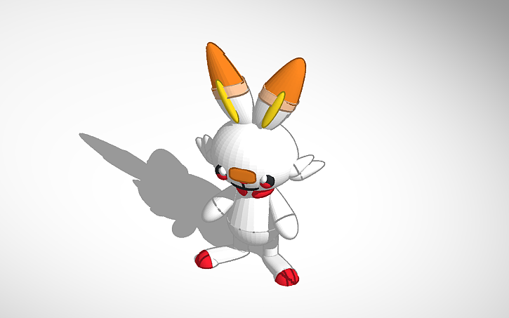 3D design Scorbunny - Tinkercad