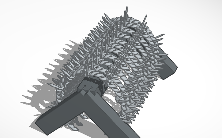 3D design barbed wire - Tinkercad