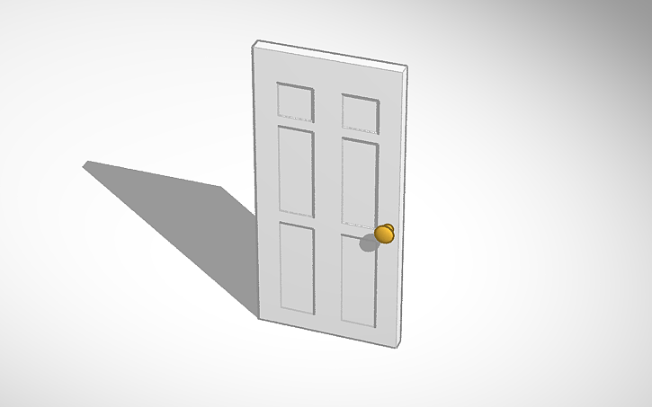3D design Copy of Copy of Door - Tinkercad