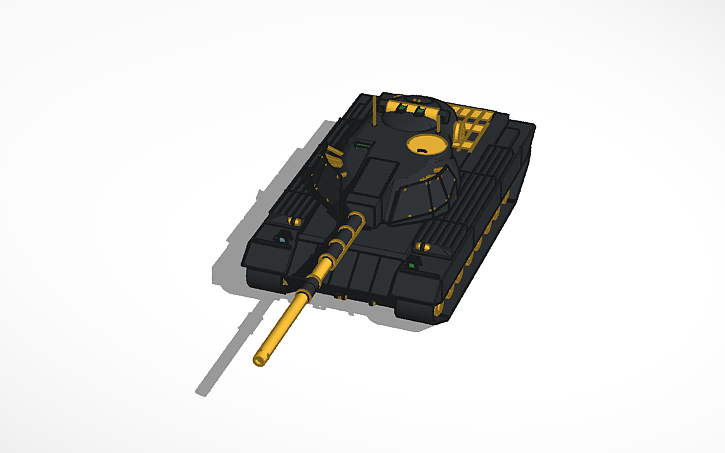 3D design GoldMour Super Heavy Assult Tank - Tinkercad