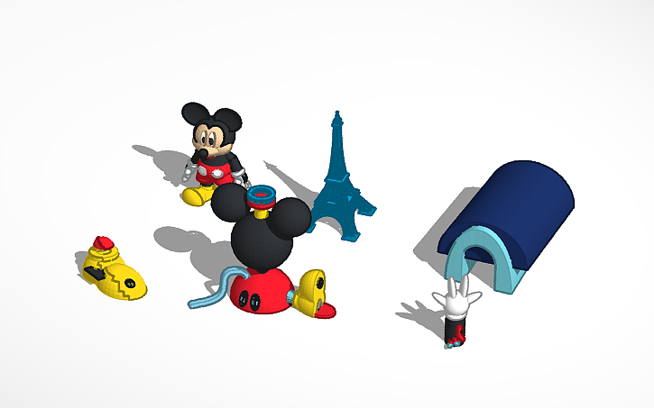 3D design The shrunken Mickey Mouse clubhouse - Tinkercad