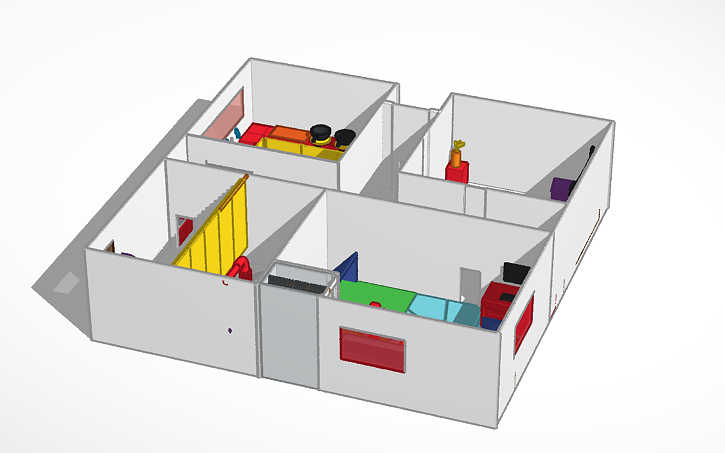 3D design Floor plan - Tinkercad