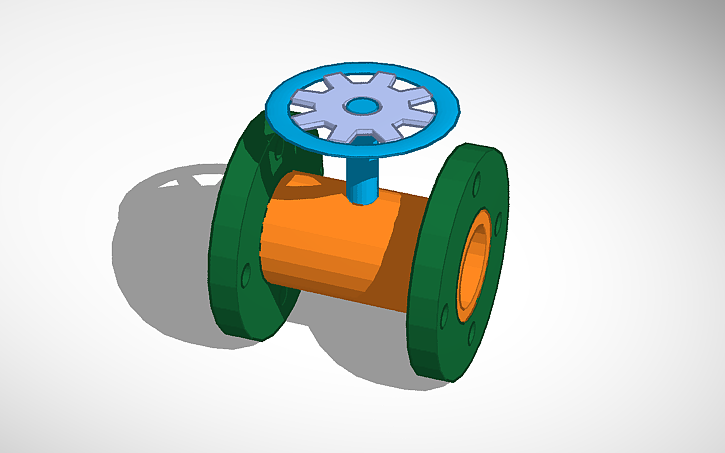 3D design Gate Valve - Tinkercad