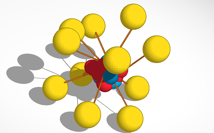 3d Design Atom Model Tinkercad