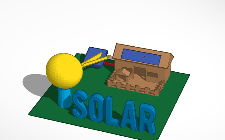 3D design solar project - Tinkercad