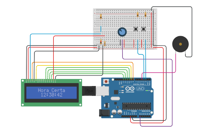 Circuit design avr-clock-with-stopwatch-and-alarm | Tinkercad