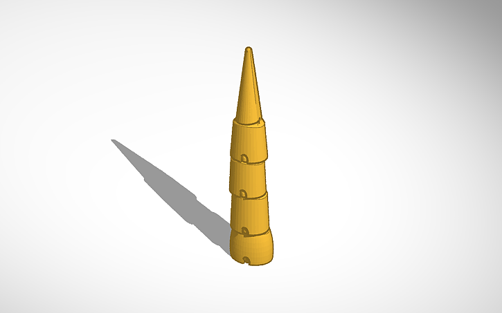 3D design Dino Tail - Tinkercad