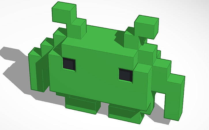 3D design Space Invader | Tinkercad