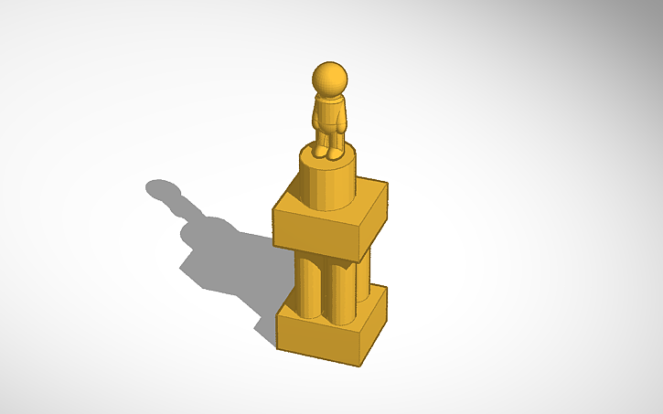 3D design example of trophy | Tinkercad