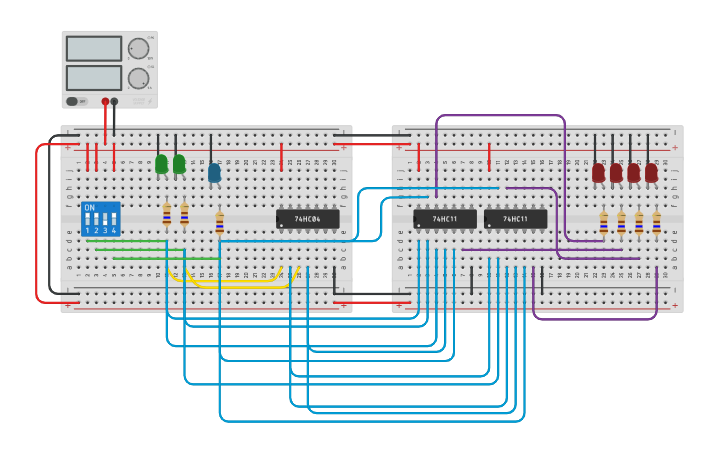Circuit Design De Multiplexer Tinkercad