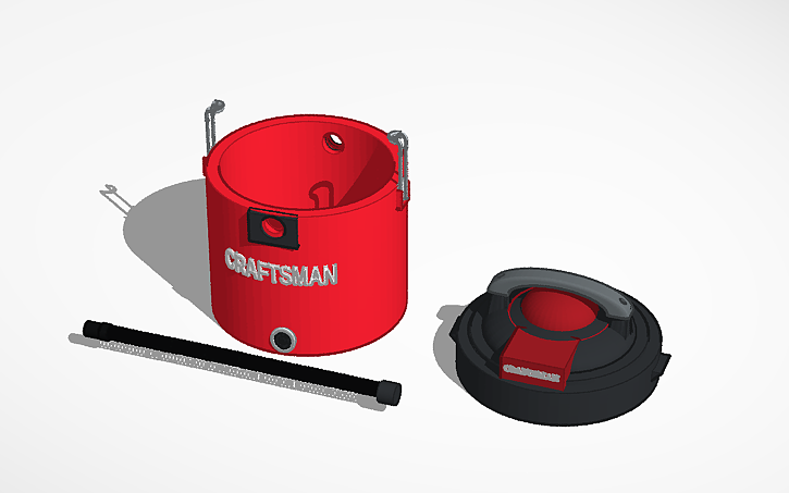 3D design SHOP VAC - Tinkercad