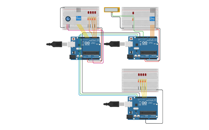 Circuit design Inter-Integrated Circuit - Tinkercad