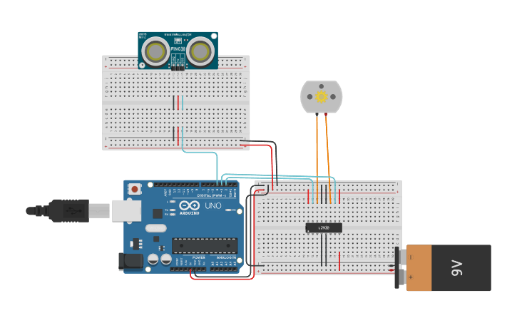 Circuit Design Motores Tinkercad