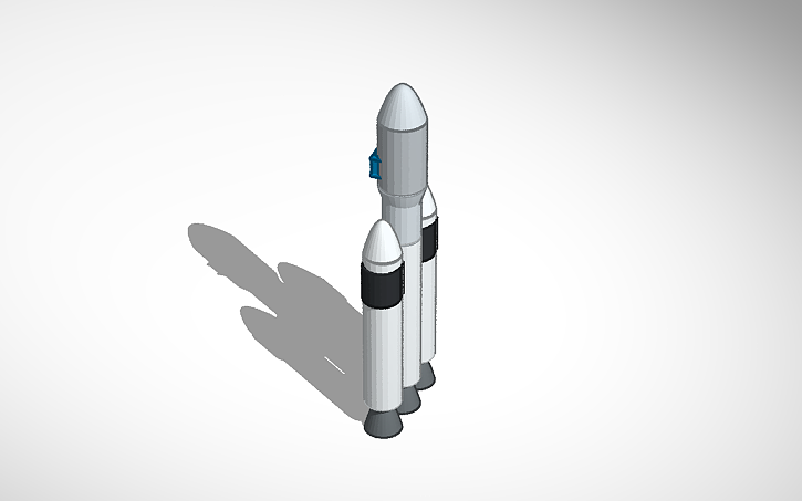 3D design Falcon heavy - Tinkercad