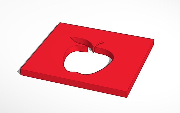 3D design Apple - Tinkercad