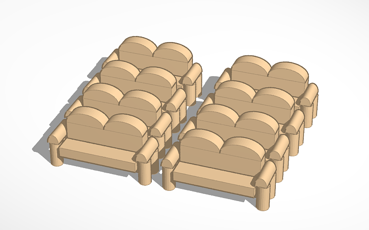 3D design Botanical Garden Benches 1 | Tinkercad