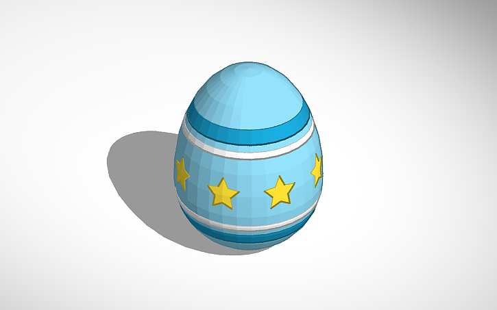 3D design Easter Egg - Tinkercad