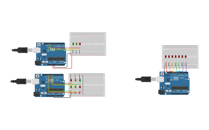 Circuit design Practica semaforo Fundamentos | Tinkercad Circuit design Practica semaforo Fundamentos | Tinkercad