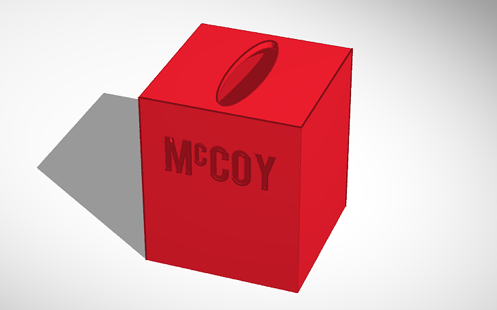 3D design Tissue Box | Tinkercad