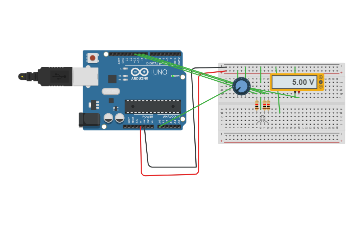 Circuit design COMP 1045 Assignment 3 Level 3 - Tinkercad