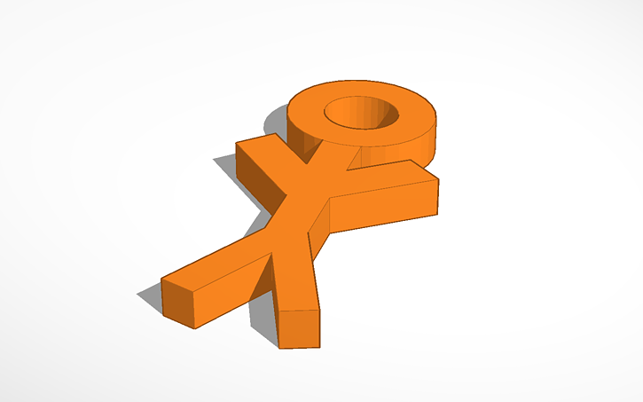 3D design Stickman - Tinkercad