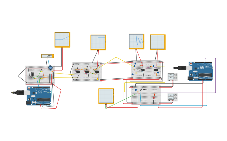 Circuit design ECG - Tinkercad