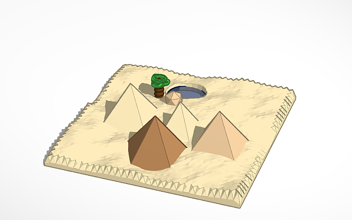 3D design Desert - Tinkercad