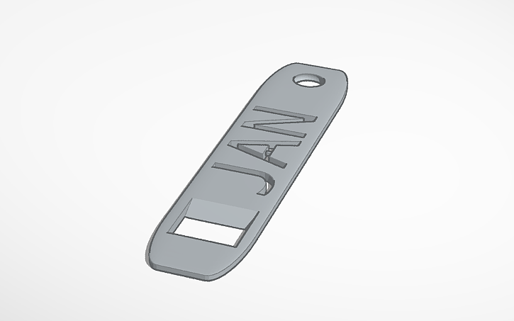 3D design Bottle opener - Tinkercad