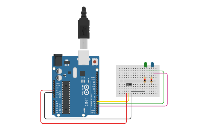Circuit design Switch - Tinkercad