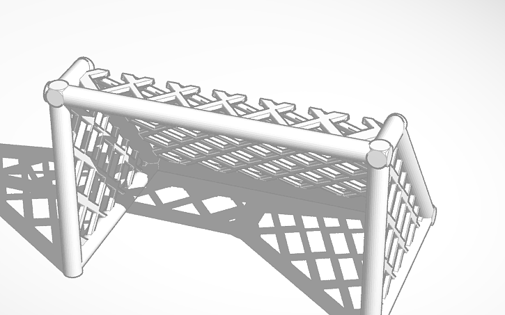 3D design Soccer Goal - Tinkercad