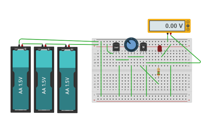 Circuit Design Sensor De Temperatura Tinkercad