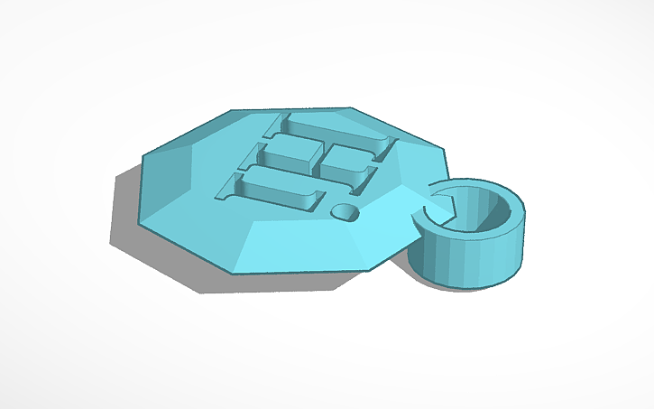 3D design Diamond Key chain - Tinkercad