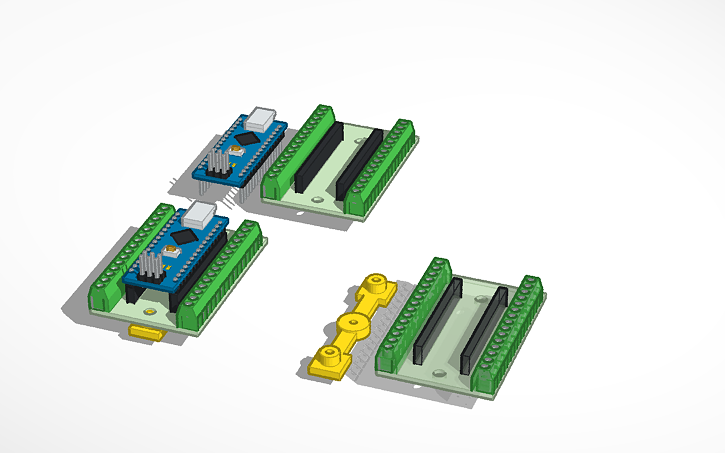 3D design Arduino NANO shield Screw - Tinkercad