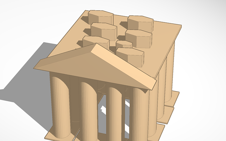 3d Design Parthenon Tinkercad