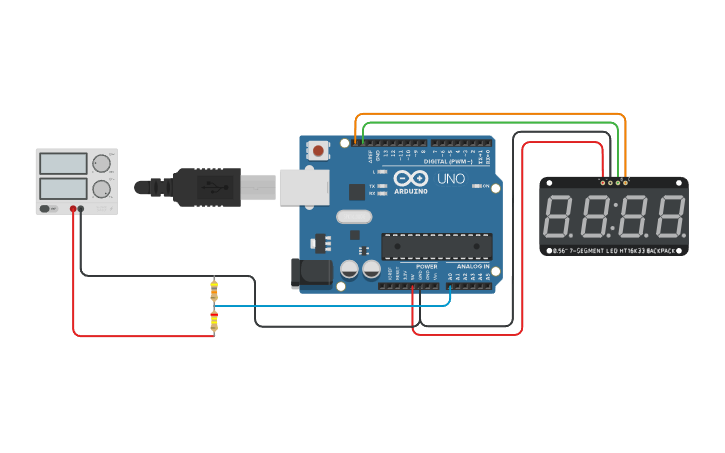 Circuit Design Arduino Volt Meter Tinkercad