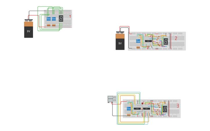 Circuit design Decoder Display - Tinkercad