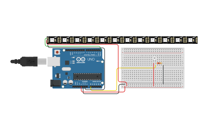 Circuit design Automatic Light System - Tinkercad